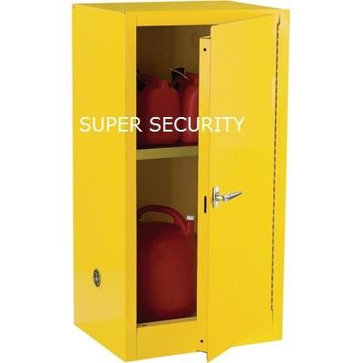 China Vertical Lockable Chemical Flammable Storage Cabinet 12-Gallon Capacity with 40mm Air Space and 50mm Leak-Proof Sump for sale