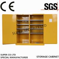 China Flammable Chemical Storage Cabinet 2 Door 65H 59W 34D for Hazardous Liquid Safety for sale