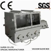 China VGB1120S Stainless Steel Laboratory Glove Box 1120x740x900mm with Airlock Chamber and Siemens PLC Control for sale