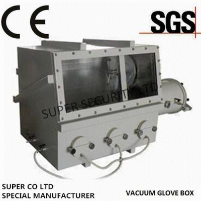 China VGB1120S Stainless Steel Laboratory Glove Box 1120x740x900mm with Airlock Chamber and Siemens PLC Control for sale