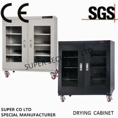 China Stainless Steel LED Display Auto Dry Cabinet 435L Capacity with Digital Honeywell Control 20-60% RH Range for sale