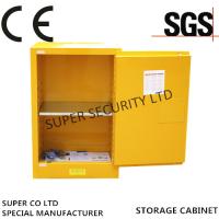 China 4 Gallon Bench Top Flammable Liquid Storage Cabinet Adjustable Locking Powder Coated for sale