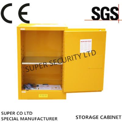 China 4 Gallon Bench Top Flammable Liquid Storage Cabinet Adjustable Locking Powder Coated for sale