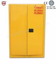 China Galvanized Steel Flammable Storage Cabinet 45 Gal 165x109x46 cm Double Door for sale
