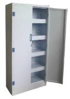 China 250-Liter Plastic Lab Safety Corrosive Storage Cabinet with 3 Adjustable Shelves - 1800x900x450mm for sale
