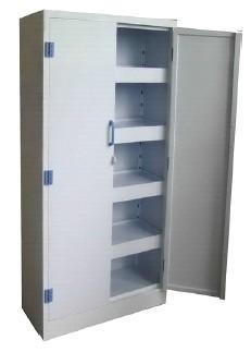 China 250-Liter Plastic Lab Safety Corrosive Storage Cabinet with 3 Adjustable Shelves - 1800x900x450mm for sale