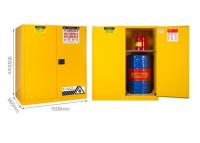 China Hazardous Flammable Storage Cabinet for 2×55 Gallon Drums - 65×59×34 Inch Safety Cabinet with Leak-Proof Sump for sale
