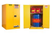 China Hazardous Flammable Storage Cabinet for 2×55 Gallon Drums - 65×59×34 Inch Safety Cabinet with Leak-Proof Sump for sale