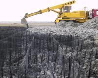 China Highways Railways Uniaxial Geogrid 56KN/M Geocomposite Liner for sale