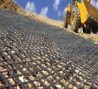 China Fiberglass Geogrid Coated Bitumen for Slope Protection Asphalt Reinforcement for sale