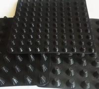China Eco-Friendly Construction Waterproof Plastic Sheet PVC Drainage Board Dimple Membrane Drain Mat for sale
