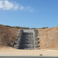 China Corrosion Resistant Gabion Bags Geotextile Geobag For Slope Stabilization for sale