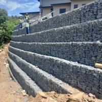 China UV Stabilized Polyethylene Gabion Bags Reinforced Geobag For River Embankment for sale