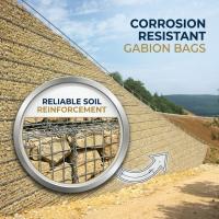 China UV Stabilized Polyethylene Gabion Bags Reinforced Geobag For River Embankment for sale