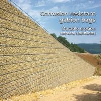 China Heavy Duty UV Resistant Gabion Bags Polyethylene Riverbank Protection Geobag for sale