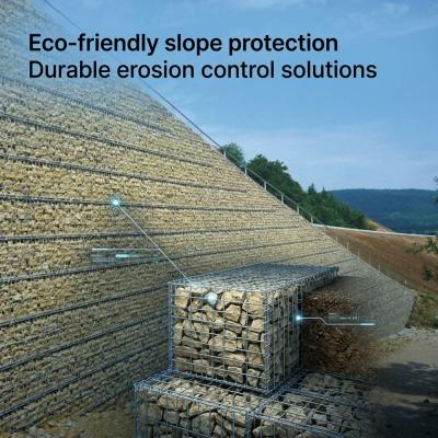 China Heavy Duty UV Resistant Gabion Bags Polyethylene Riverbank Protection Geobag for sale