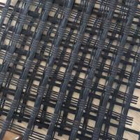 China Asphalt Reinforcement Fiberglass Geogrid Anti Crack Road Mesh Solution for sale