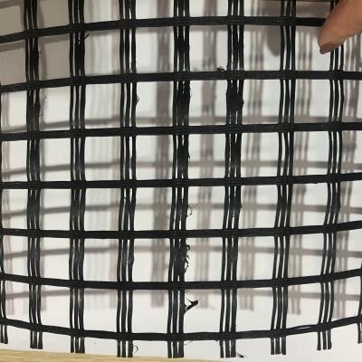 China High Strength Low Elongation Fiberglass Geogrid Asphalt Reinforcement Road Construction for sale