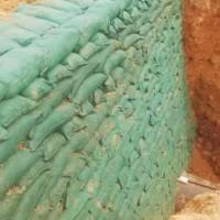 China Concrete Filled Geotextile Sandbags 650gm2 Geotextile Dewatering Tubes UV Resistance for sale