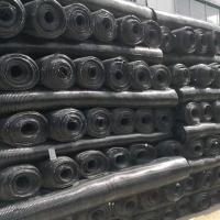 China PP HDPE Uniaxial Plastic Geogrid UV Resistant Geogrid Mesh Retaining Wall for sale