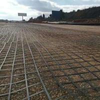 China High Stability  Geogrid Soil Stabilization Rough Embossed 50M Geo Grid For Driveway for sale