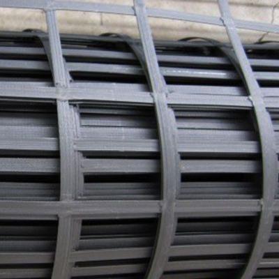 China Welding Steel Plastic Geogrid 30 KN/M – 120 KN/M Geogrid Mesh for sale