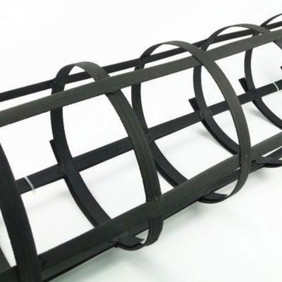China Black Steel Plastic Geogrid 2m – 6m  Steel Wire Polymer Geo Grid Ground Grid for sale
