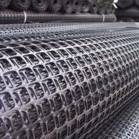 China Square Rectangular Mesh Biaxial Grid 25 X 25 – 40 X 40 Pp Biaxial Geogrid for sale