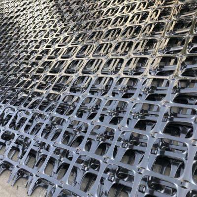 China Two Direction Biaxial Plastic Geogrid  2m To 6m Biaxial Polypropylene Geogrid for sale