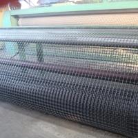 China Load Bearing Polypropylene Geogrid  25mm 50mm Airport Parking Biaxial Geogrid for sale