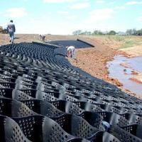 China High Strength HDPE Geocell Solutions for Road Reinforcement Load Bearing Stabilization and Subgrade Protection for sale