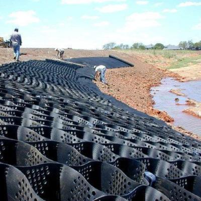 China High Strength HDPE Geocell Solutions for Road Reinforcement Load Bearing Stabilization and Subgrade Protection for sale