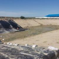 China 6m PVC Geo Membrane Chemical Resistant Geodrain Membrane For Wastewater Containment for sale