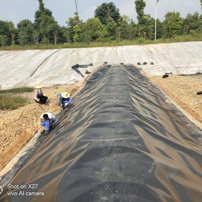 China Canal Geo Membrane Waterproof 400gsm Hydraulic Engineering Composite Geomembrane for sale