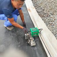 China Anti Slip Hdpe Textured Geomembrane Slope Protection  Waterproof Geomembrane Liner for sale