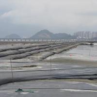 China Heavy Duty PET Woven Geotextile Soil Stabilization  Film Geotextile for sale