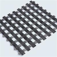 China High Strength Warp Knitted Polyester Geogrid Reinforcement High Tensile for sale