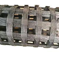 China Warp Knitted PET Geogrid for sale