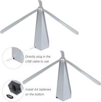 China JZ Household Electric Rechargeable Insect Repeller ABS Plastic Sustainable Uv Fly Killer Soft Blades Fly Catcher Fan for sale