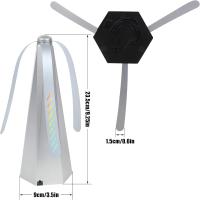 China JZ Household Electric Rechargeable Insect Repeller ABS Plastic Sustainable Uv Fly Killer Soft Blades Fly Catcher Fan for sale