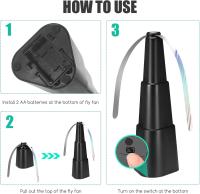 China JZ Portable Mosquito Repellent Stand Fan Electrical Fly Repellent Fan Usb Charge Fly Catcher Fan for sale