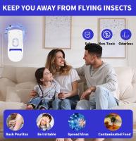 China JZ Pest Control Indoor Household Plug in Style UVA LED Blue Light Electric Power Automatic Fly Catcher for sale