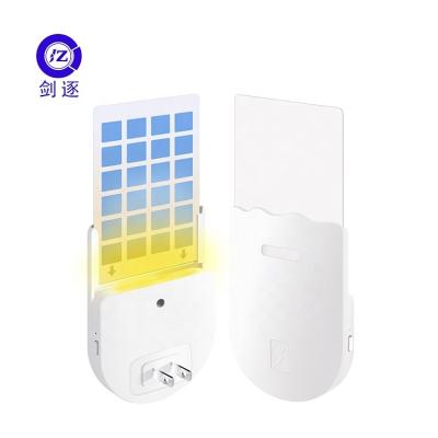 China JZ Indoor Electric Fly Catcher Glue Trap with Night Light UV Attract Mosquito Sticky Trap Plug in Flying Insect Trap for sale