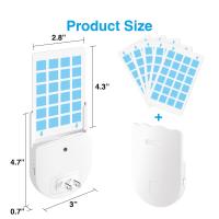China JZ Indoor Electric Fly Catcher Glue Trap with Night Light UV Attract Mosquito Sticky Trap Plug in Flying Insect Trap for sale