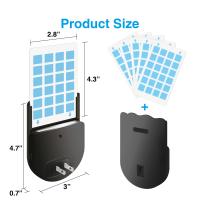 China JZ Indoor Electric Fly Catcher Glue Trap with Night Light UV Attract Mosquito Sticky Trap Plug in Flying Insect Trap for sale