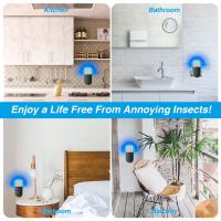 China JZ Indoor Electric Fly Catcher Glue Trap with Night Light UV Attract Mosquito Sticky Trap Plug in Flying Insect Trap for sale