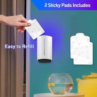 China JZ Indoor Bedroom Electric Wall Hanging Fly Catcher Pest Control Purple UV Light Sticky Anti Mosquito Lamp Glue Trapper for sale