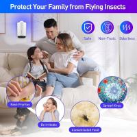 China JZ Indoor Bedroom Electric Wall Hanging Fly Catcher Pest Control Purple UV Light Sticky Anti Mosquito Lamp Glue Trapper for sale