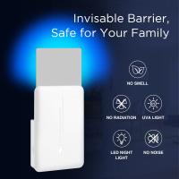 China JZ White Harmless Fly Catcher Insect Killing Anti Mosquito Lamp UV Attraction Mosquito Repellent Sticker Lamp for Indoor Bedroom for sale