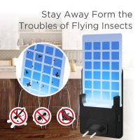 China JZ White Harmless Fly Catcher Insect Killing Anti Mosquito Lamp UV Attraction Mosquito Repellent Sticker Lamp for Indoor Bedroom for sale